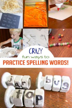 Practice Spelling Words with 21 Obvious & Crazy Games for Kindergarten